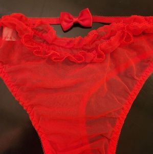 Victoria's Secret | Intimates & Sleepwear | Victorias Secret Red Lace ...